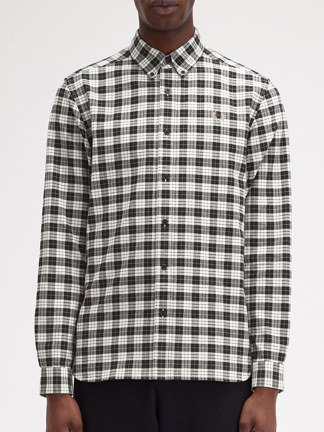 Buy Fred Perry Men Slim Fit Opaque Checked Casual Shirt - Shirts for ...