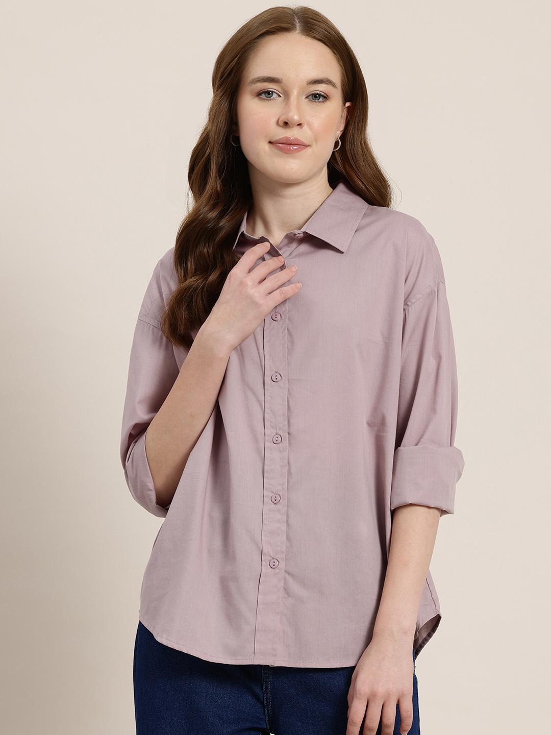 Buy HERE&NOW Women Opaque Semiformal Shirt - Shirts for Women 31069713 ...
