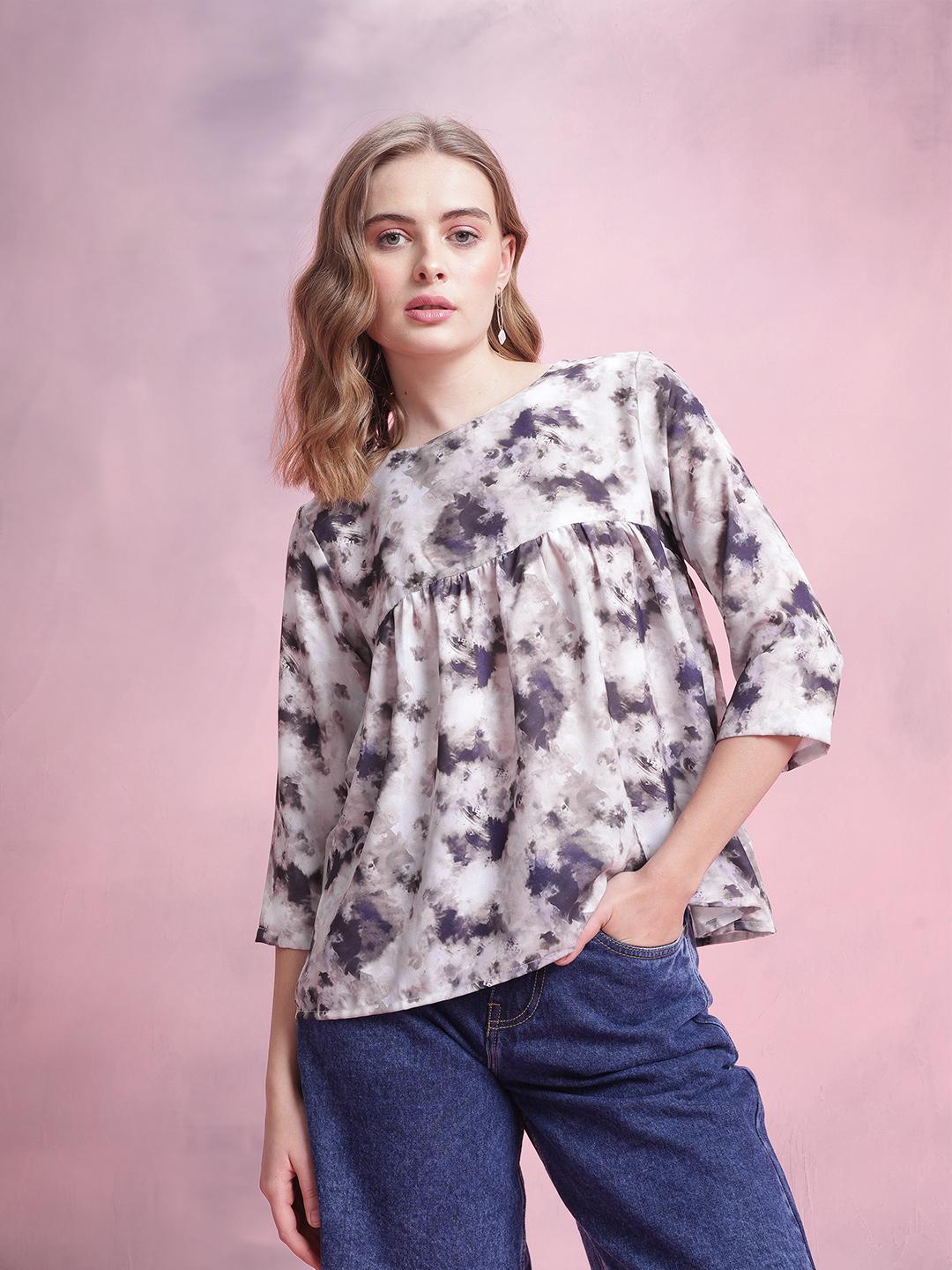 Buy DressBerry Printed Empire Top - Tops for Women 31136668 | Myntra