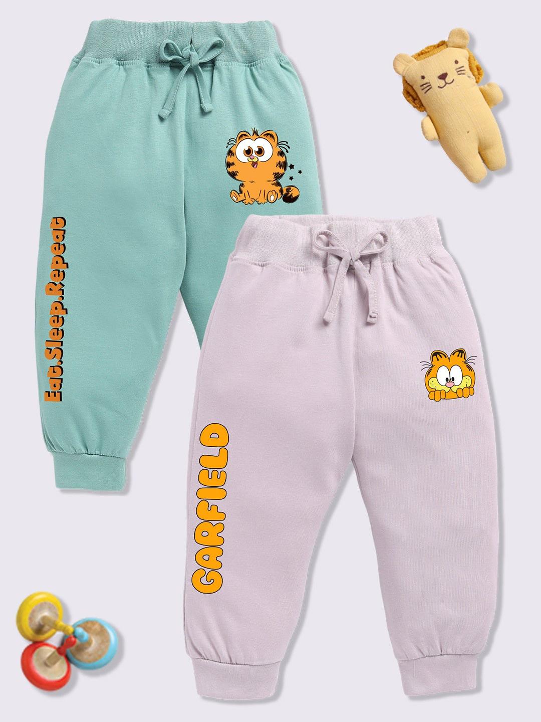 Buy YK X Minute Mirth Infant Boys Assorted Set Of 2 Pure Cotton Joggers ...
