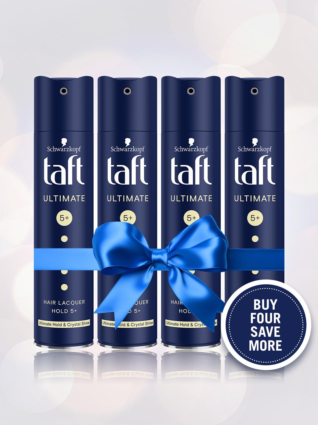 Buy Schwarzkopf 4pc Taft Ultimate Hair Lacquer With Liquid Gloss Effect ...