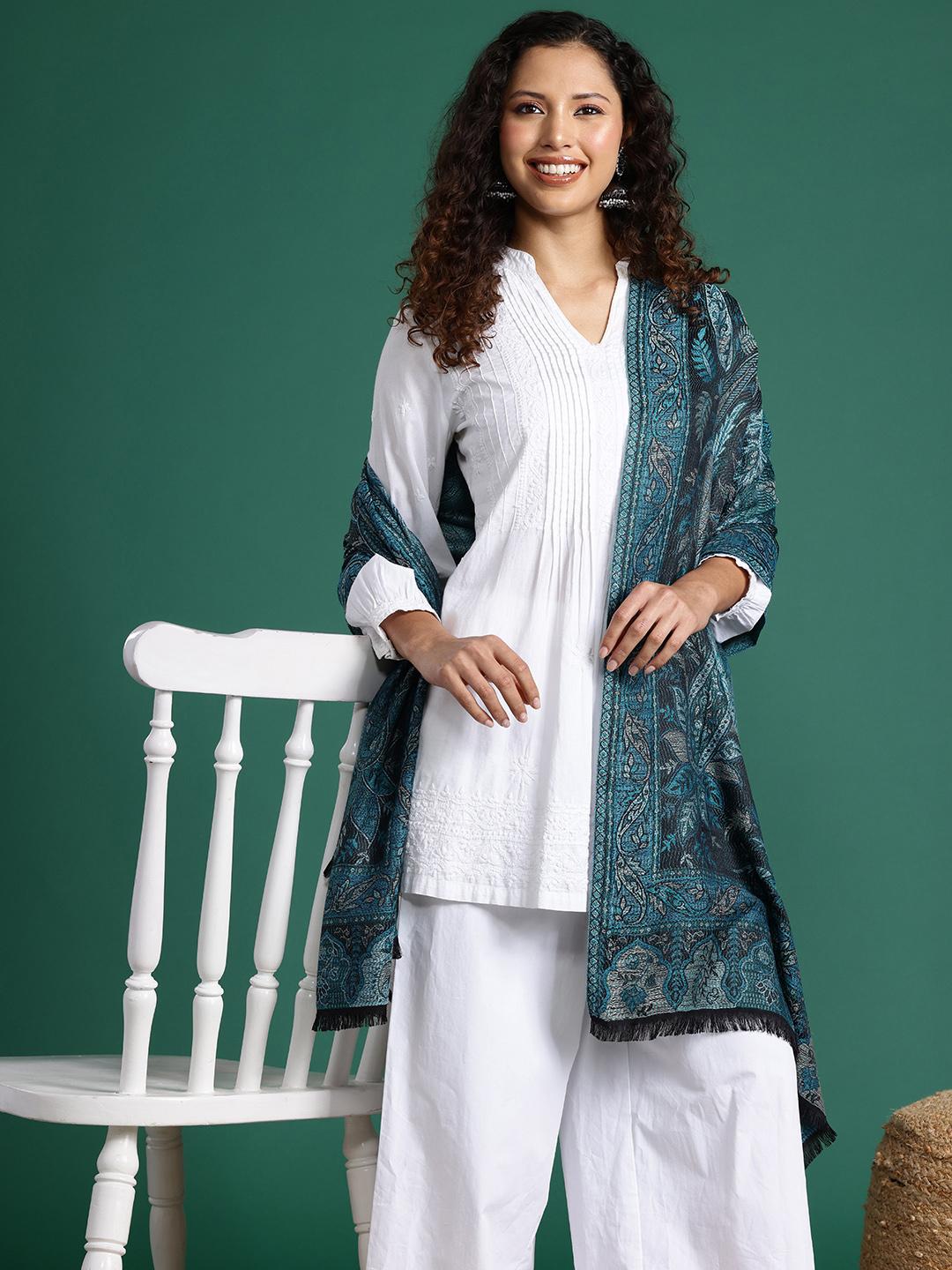 Buy Sangria Women Woven Design Stole - Stoles for Women 31209931 | Myntra