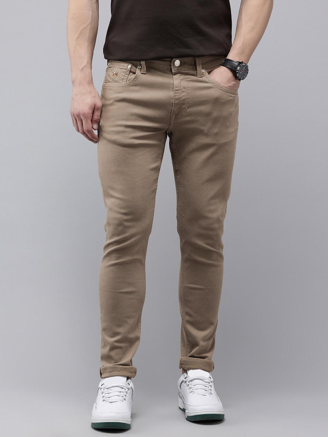 Buy U.S. Polo Assn. Denim Co. Men Brandon Slim Tapered Fit Mid Rise ...