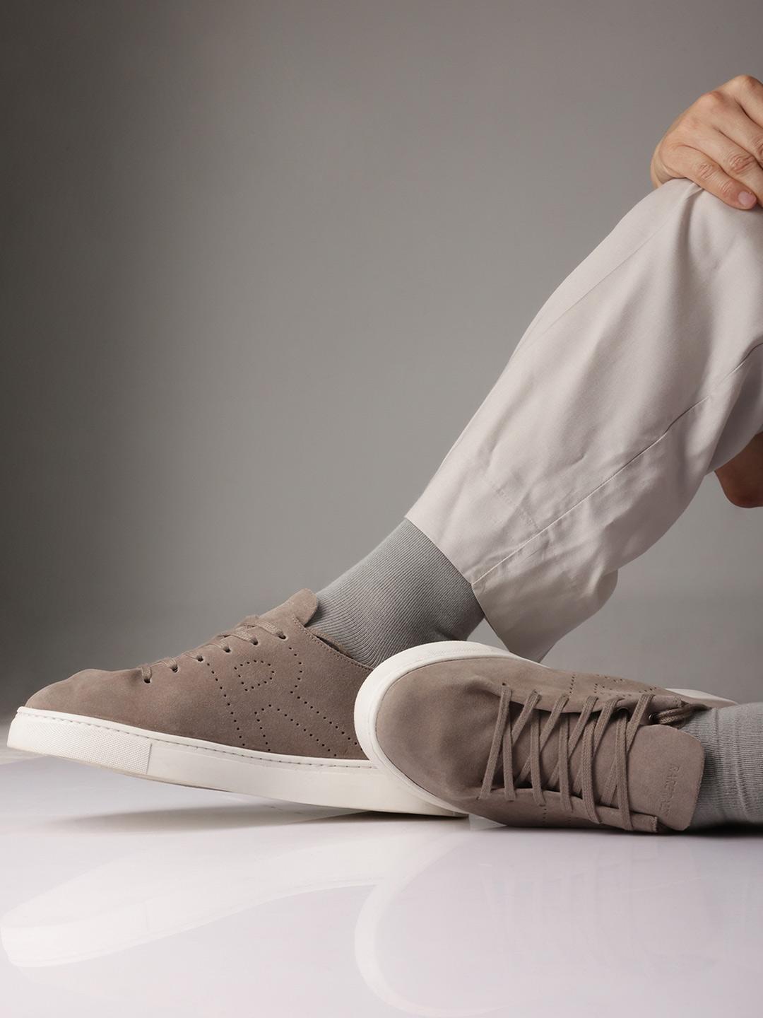 Buy RARE RABBIT Men Perforations Suede Sneakers - Casual Shoes for Men ...