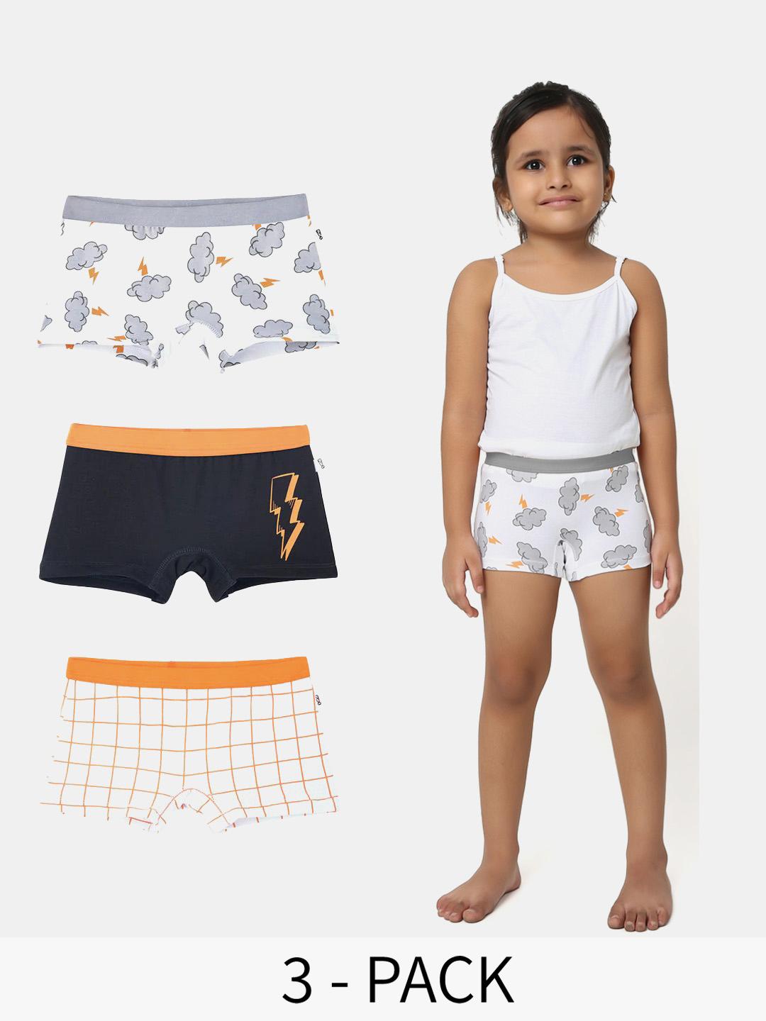 Buy You Got Plan B Pack Of 3 Girls Printed Thunderstorm Trunk Brief ...