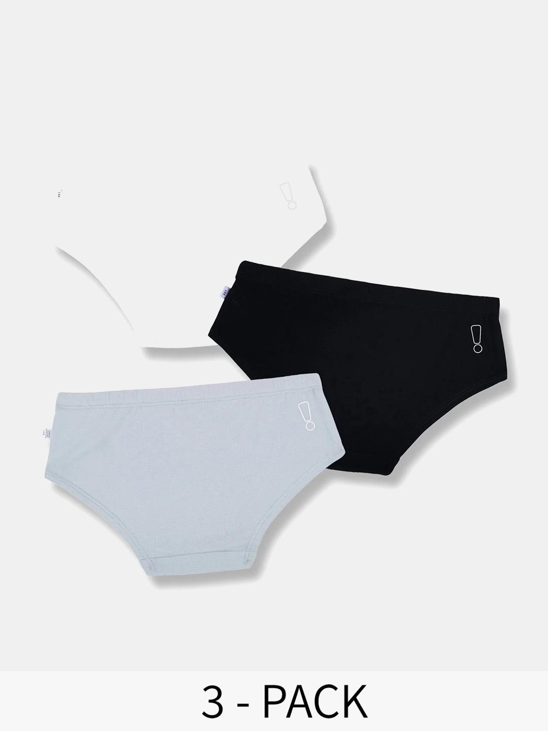 Buy You Got Plan B Pack Of 3 Cotton Girls Mid Rise Hipster Briefs ...