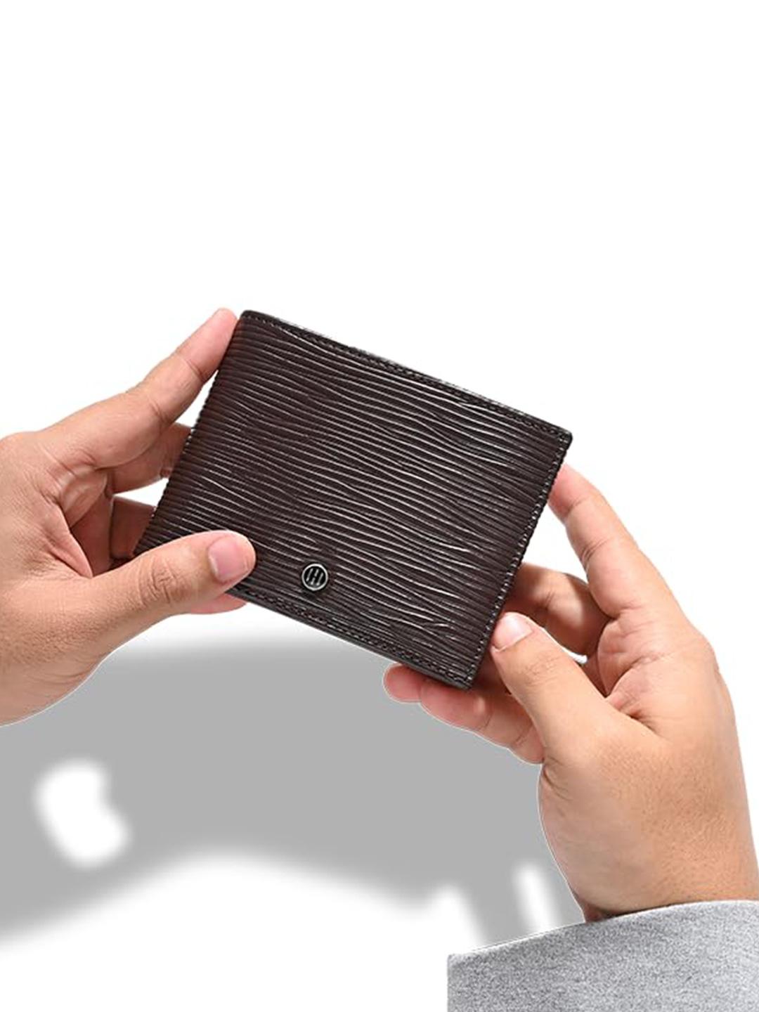 Buy HALDEN Men Textured Leather Two Fold Wallet - Wallets for Men ...
