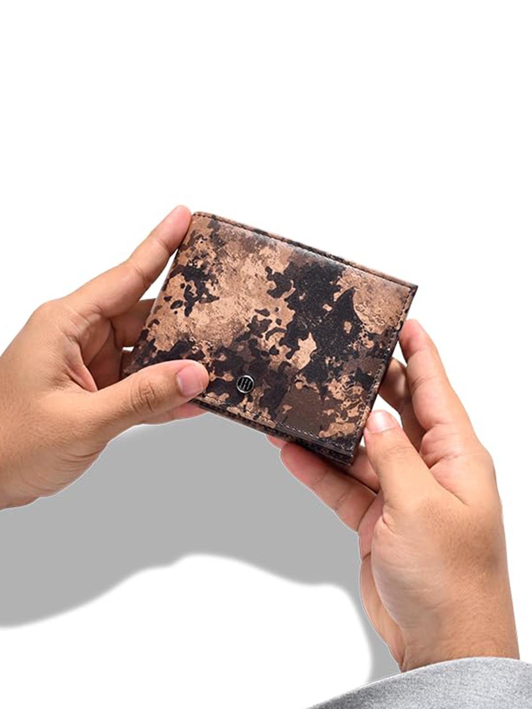 Buy HALDEN Men Printed RFID Leather Two Fold Wallet - Wallets for Men ...