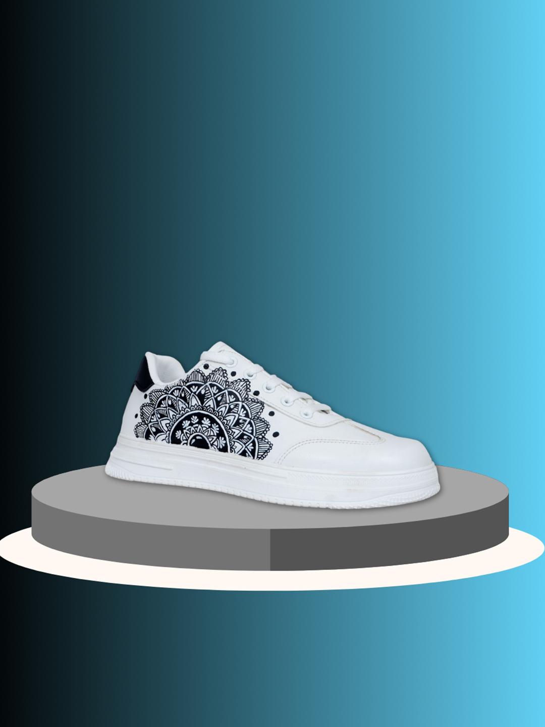 Buy Colour Kicks Men Yantras Handpainted Casual Sneakers - Casual Shoes ...