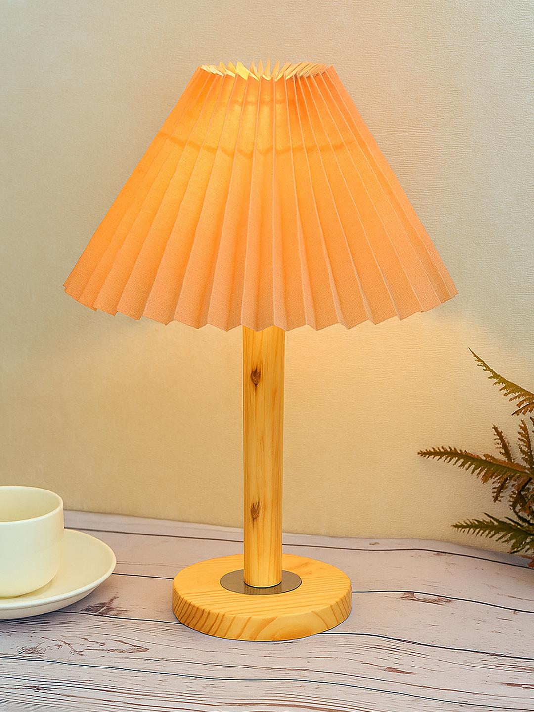 Buy Homesake Warm Yellow Wood Bell Solid High Quality Electrical Table ...