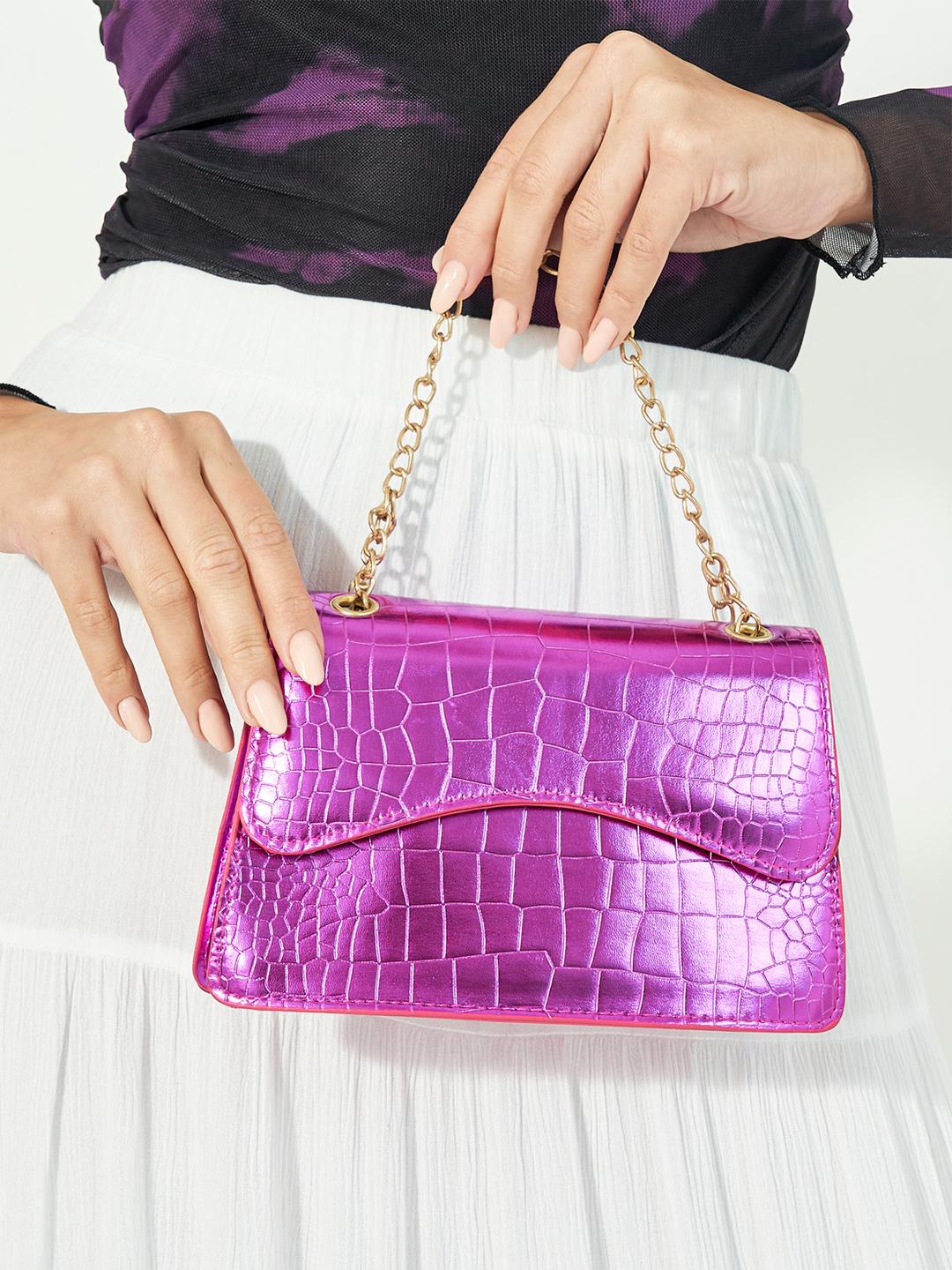 Buy Styli Women Textured Structured Sling Bag - Handbags for Women ...