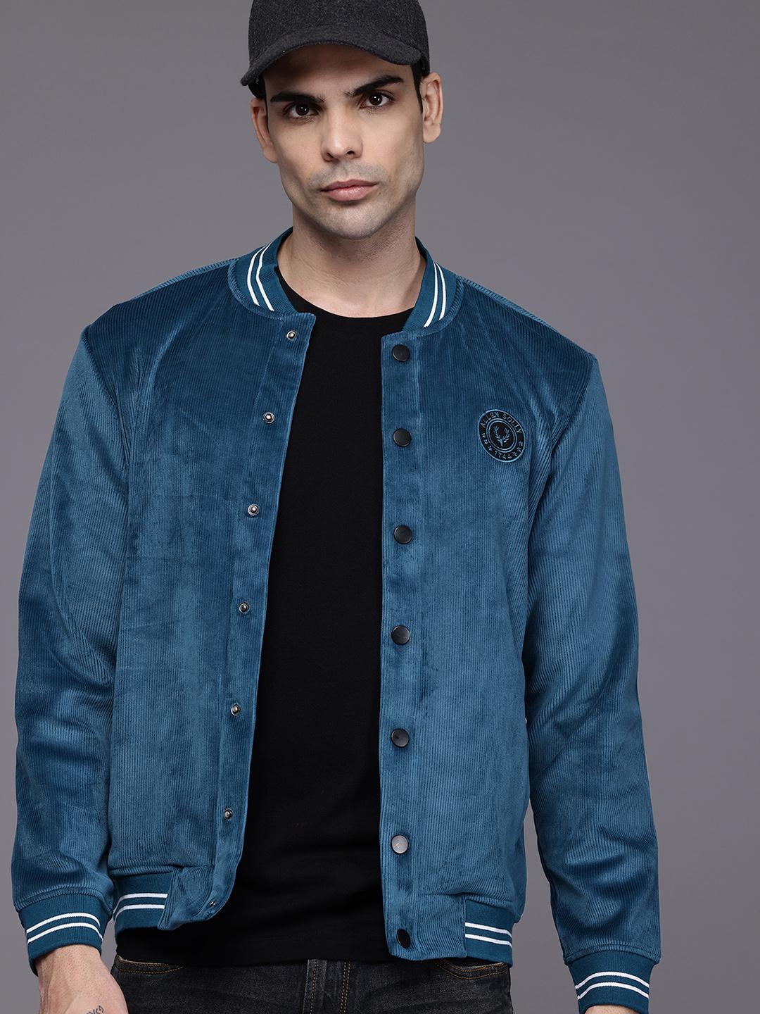 Buy Allen Solly Striped Detail Bomber Jacket - Jackets for Men 31402327 ...