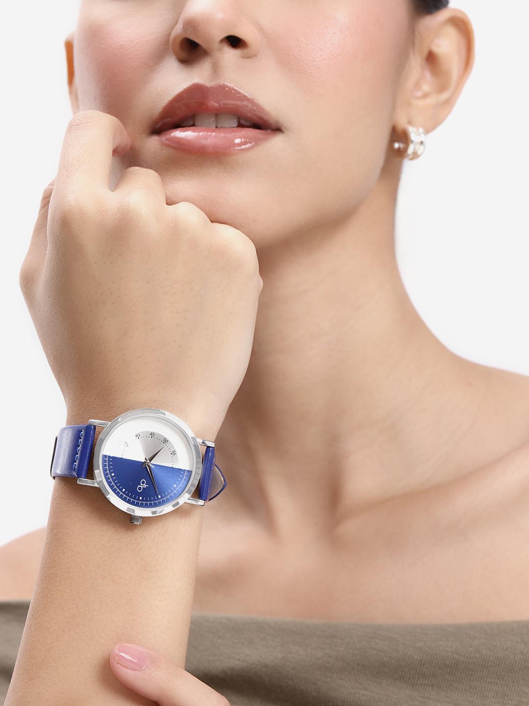 Buy DressBerry Women Printed Dial & Straps Analogue Watch UT A8645 BLU ...