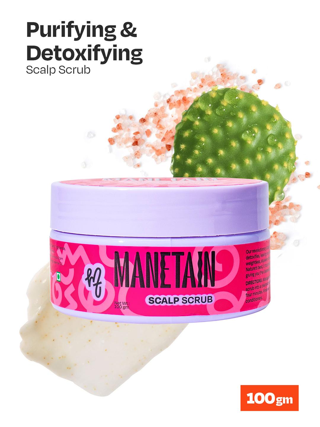 Buy MANETAIN Scalp Scrub With Himalayan Sea Salt & Cactus Extract 100 G ...