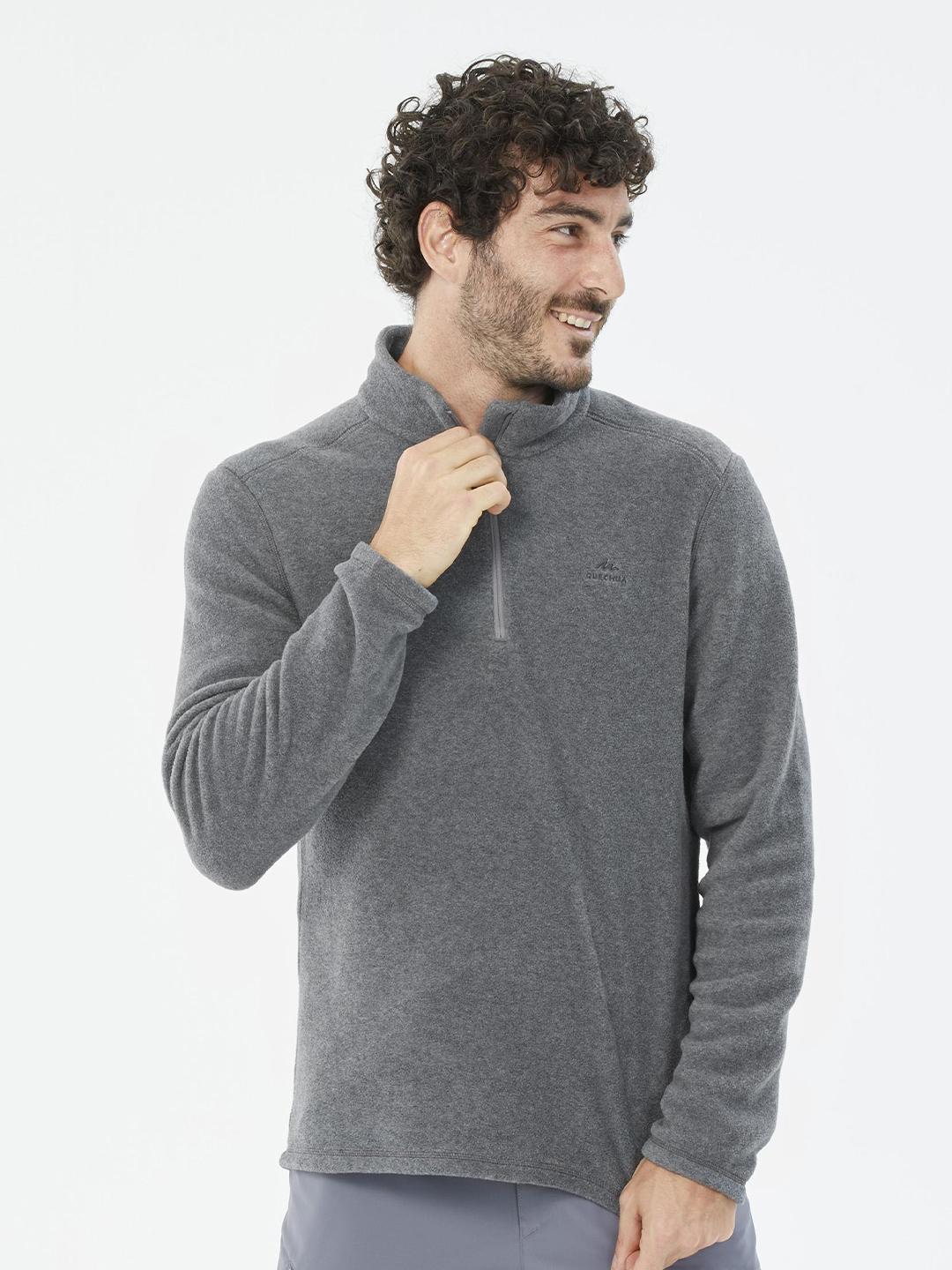 Buy Decathlon QUECHUA Men Half Zip Flece Jacket - Jackets for Men ...