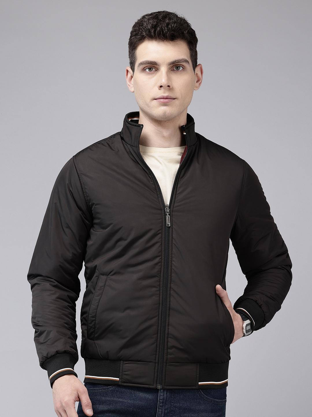 Buy Van Heusen Reversible Mock Collar Bomber Jacket - Jackets for Men ...