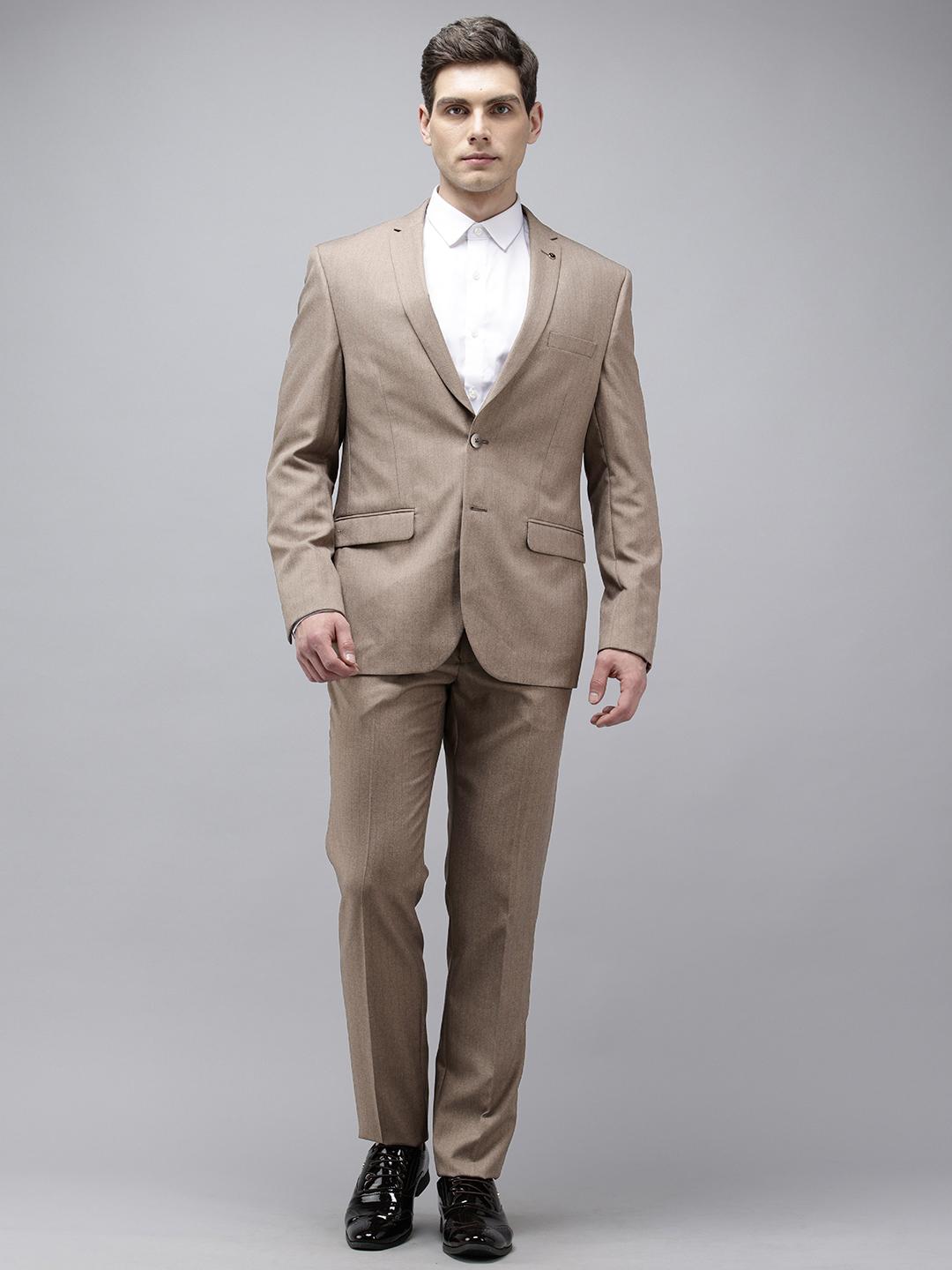 Buy Van Heusen Slim Fit Striped Two Piece Formal Suit - Suits for Men ...