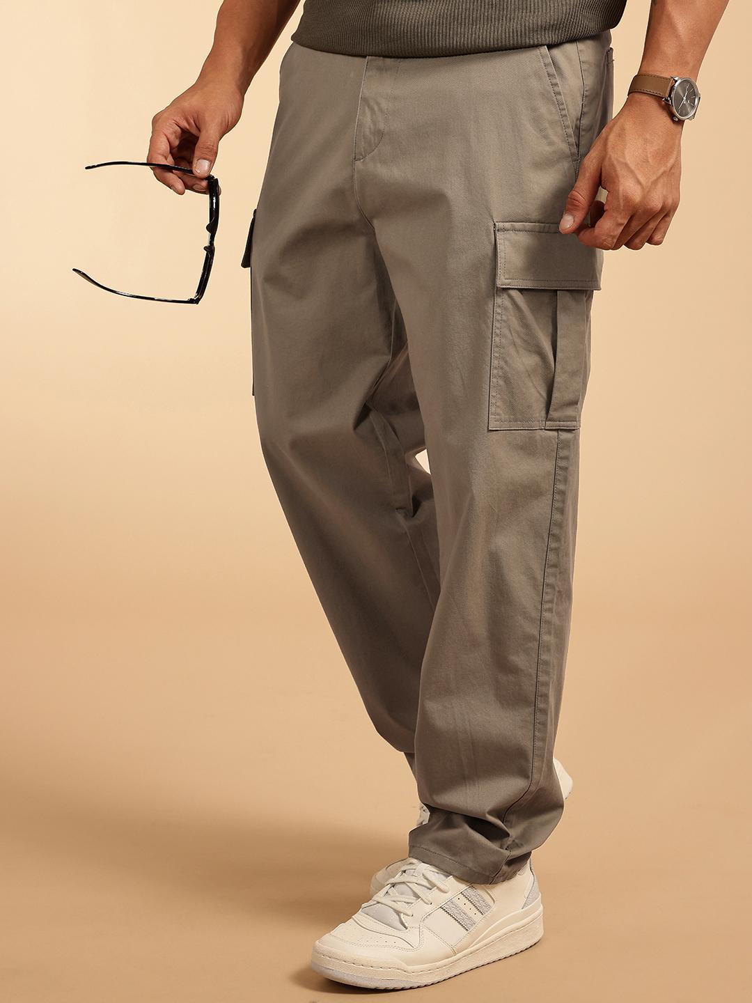 Buy French Connection Men Cargos Relaxed Fit Trousers - Trousers for ...