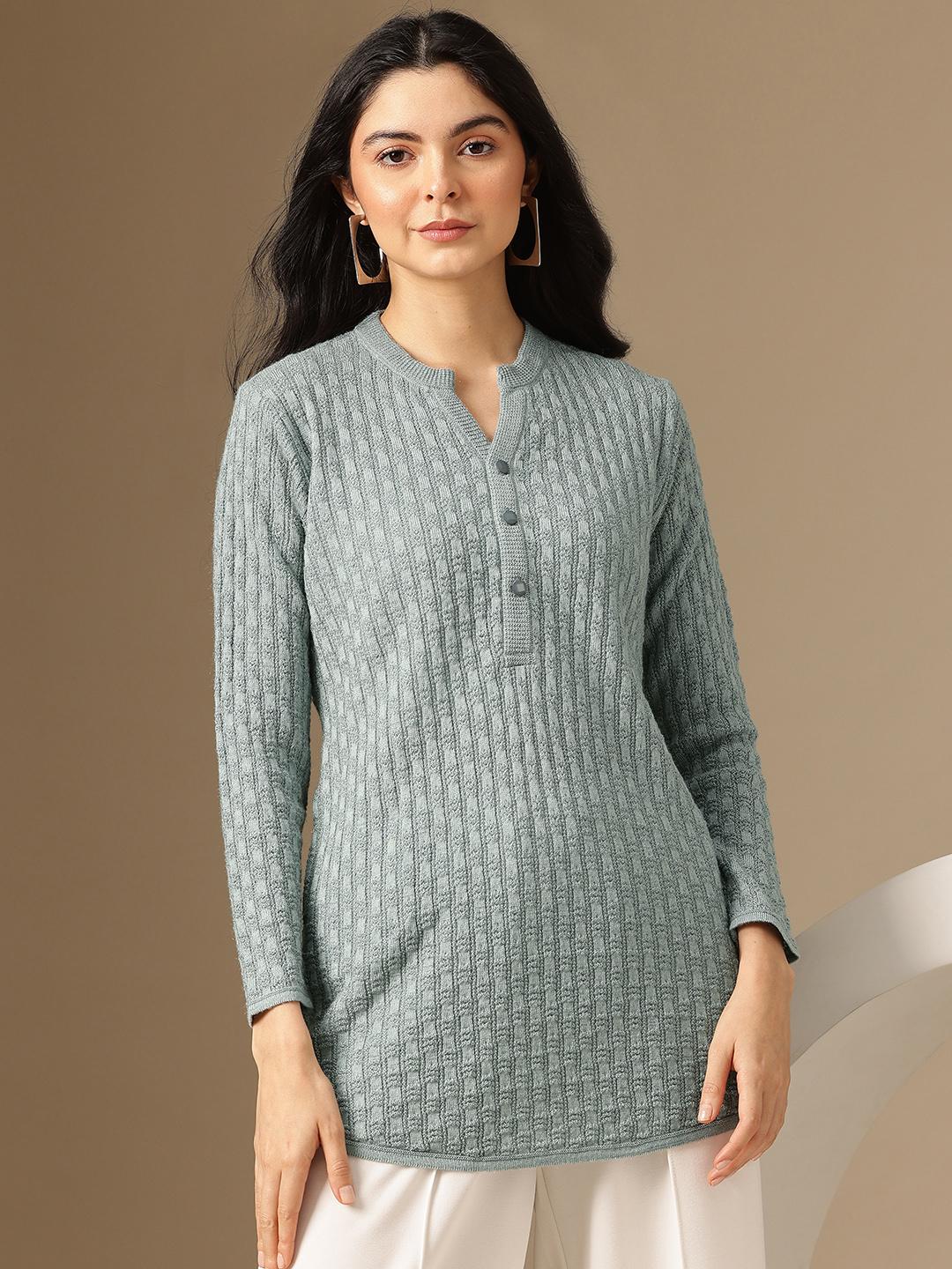 Buy Chemistry Cable Knit Woollen Longline Pullover - Sweaters for Women ...