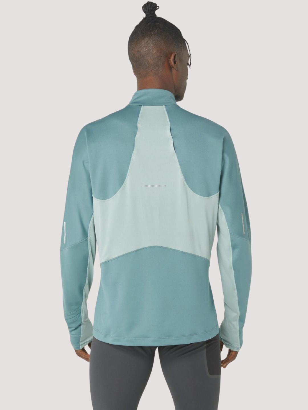 Buy ASICS Brand Logo Detail One Thumb Sleeves Acti Breeze Half Zipper ...