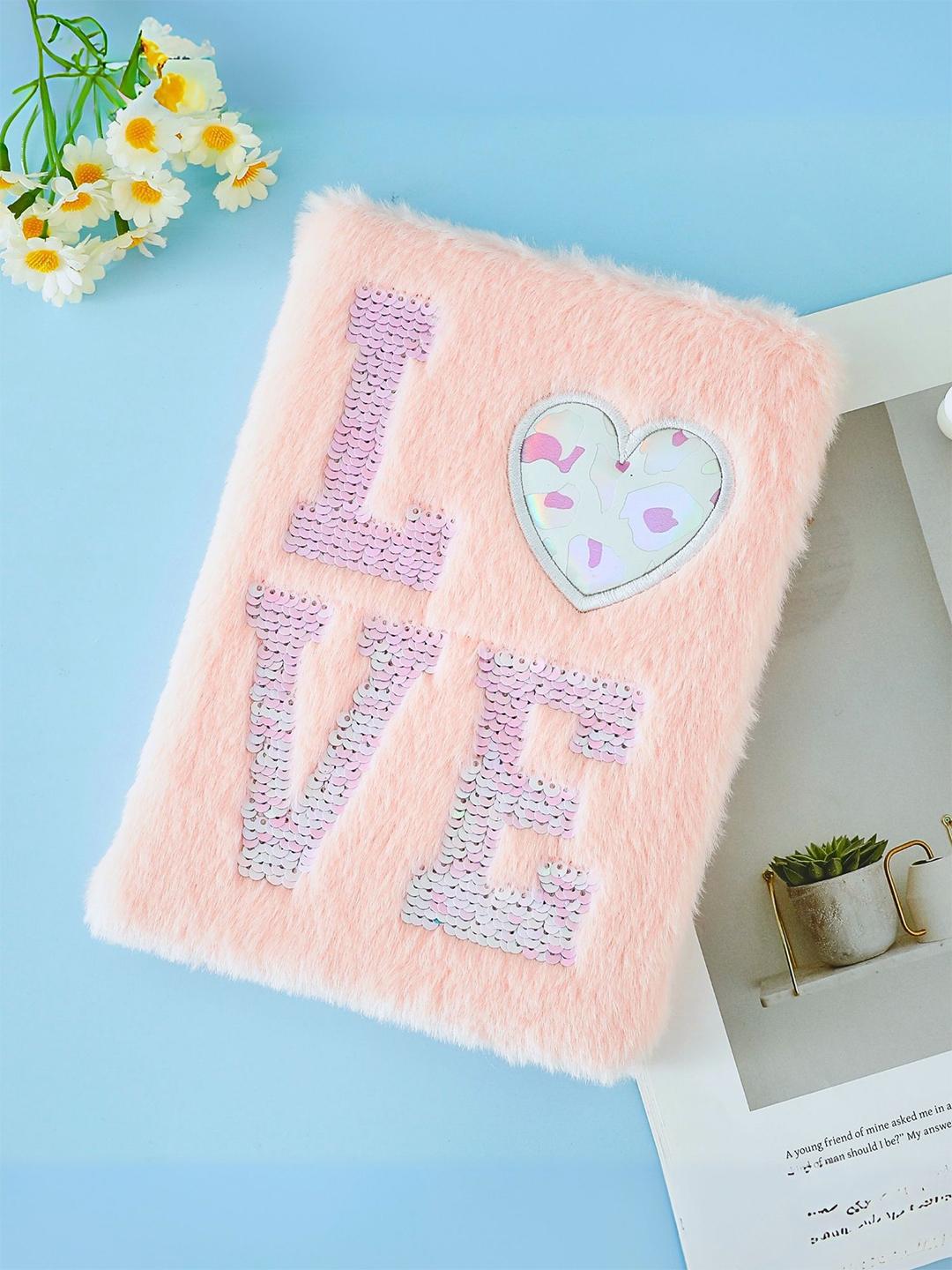 Buy Tinker Squad Teens Plush Cover Dairy Notebook Reversible Sequins ...