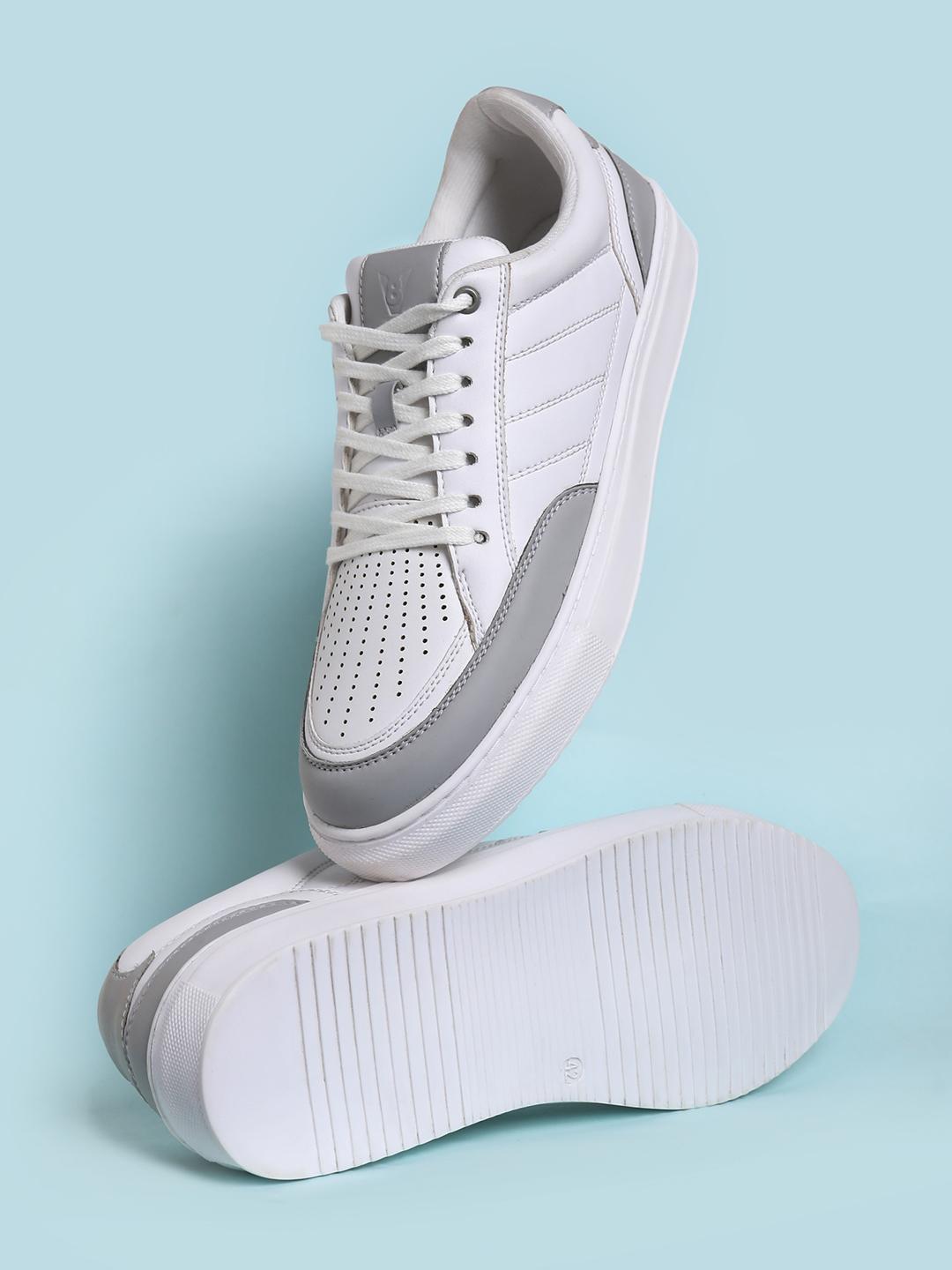 Buy V8 By Ruosh Men Colourblocked PU Round Toe Sneakers - Casual Shoes ...