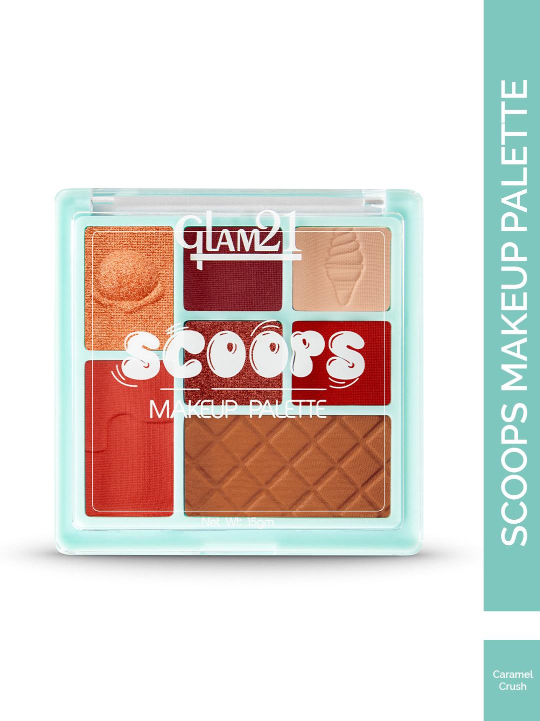 Buy GLAM21 Scoops Makeup Palette 15g Caramel Crush - Makeup Kit for ...