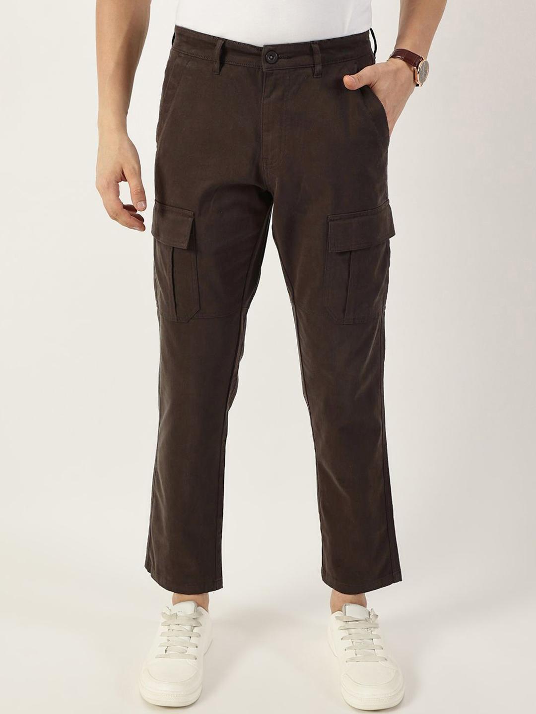 Buy Thomas Scott Men Smart Easy Wash Cargos Trousers - Trousers for Men ...