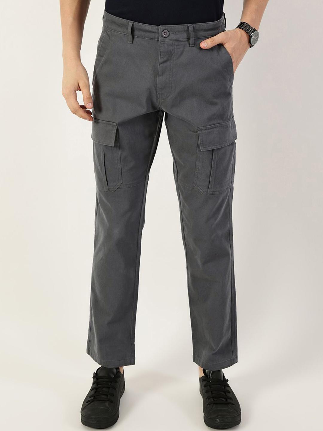 Buy Thomas Scott Men Smart Easy Wash Cargos Trousers - Trousers for Men ...