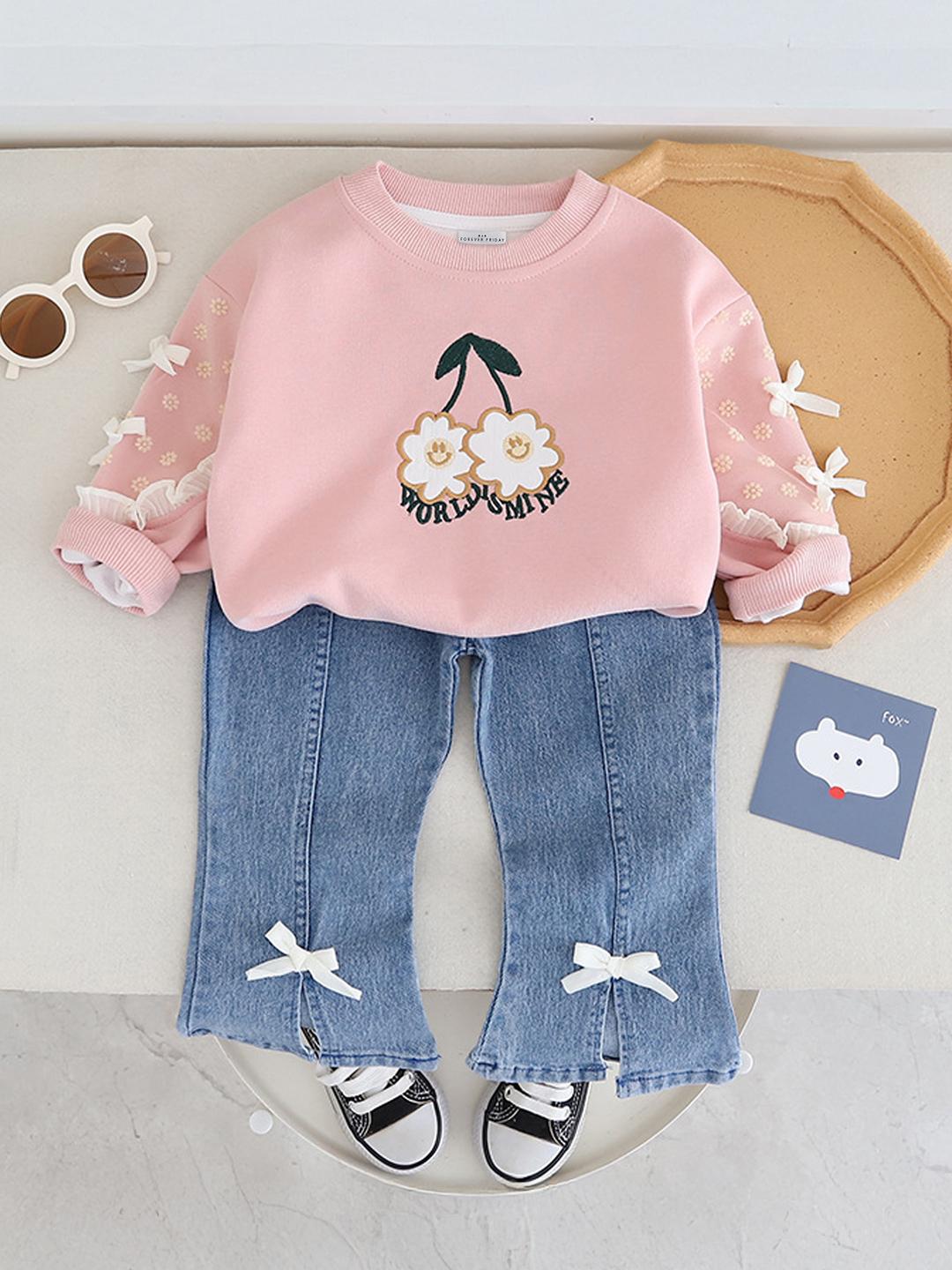 Buy FOREVER FRIDAY Girls Printed Trousers - Clothing Set for Girls ...
