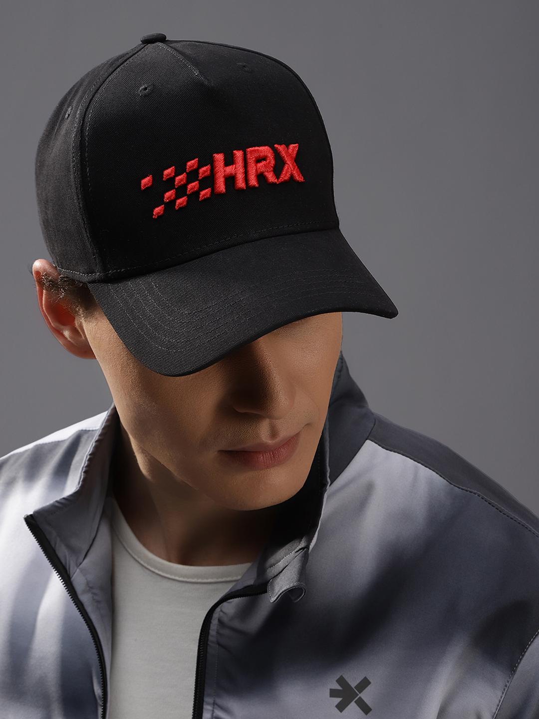 Buy HRX By Hrithik Roshan Men Brand Logo Embroidered Pure Cotton ...