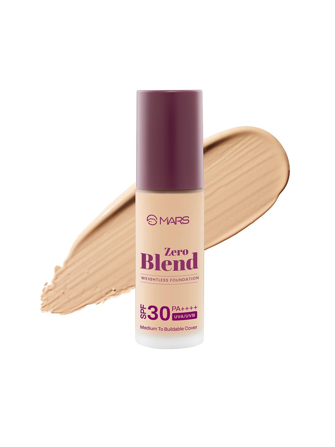 Buy MARS Zero Blend SPF30 PA++++ Weightless Foundation 30 Ml Honey Gold ...