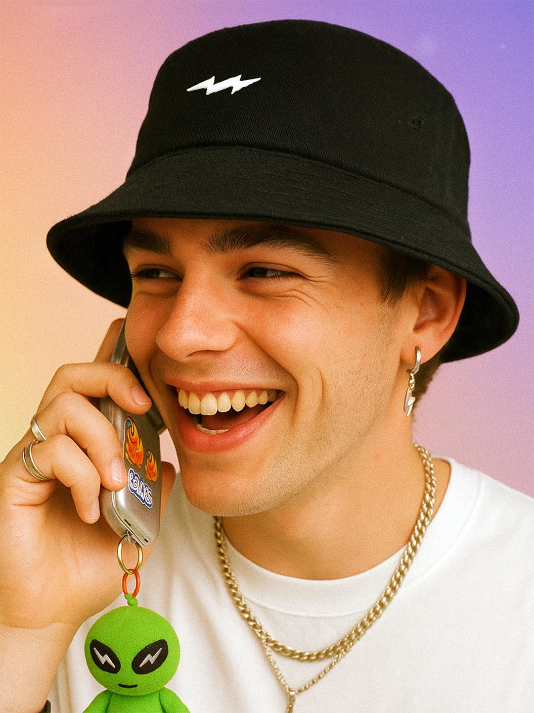 Buy SUPERVEK Unisex Solid Pure Cotton Bucket Hat With Embroidered ...