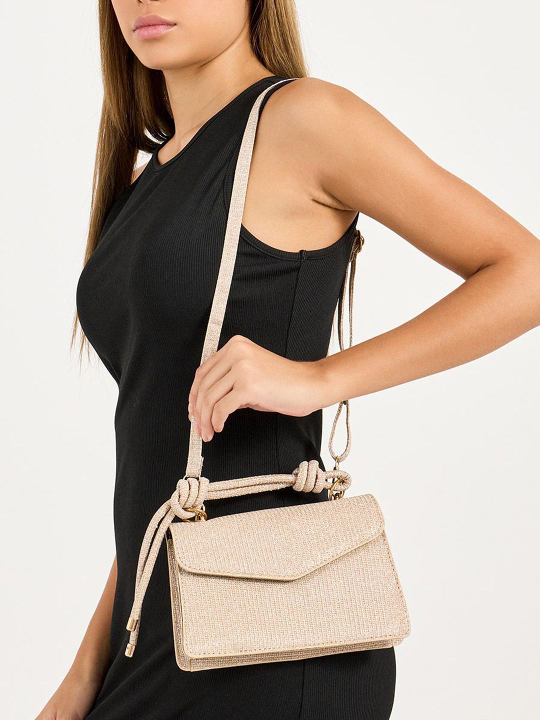 Buy Styli Women Textured Knot Detail Handheld Bag - Handbags for Women ...
