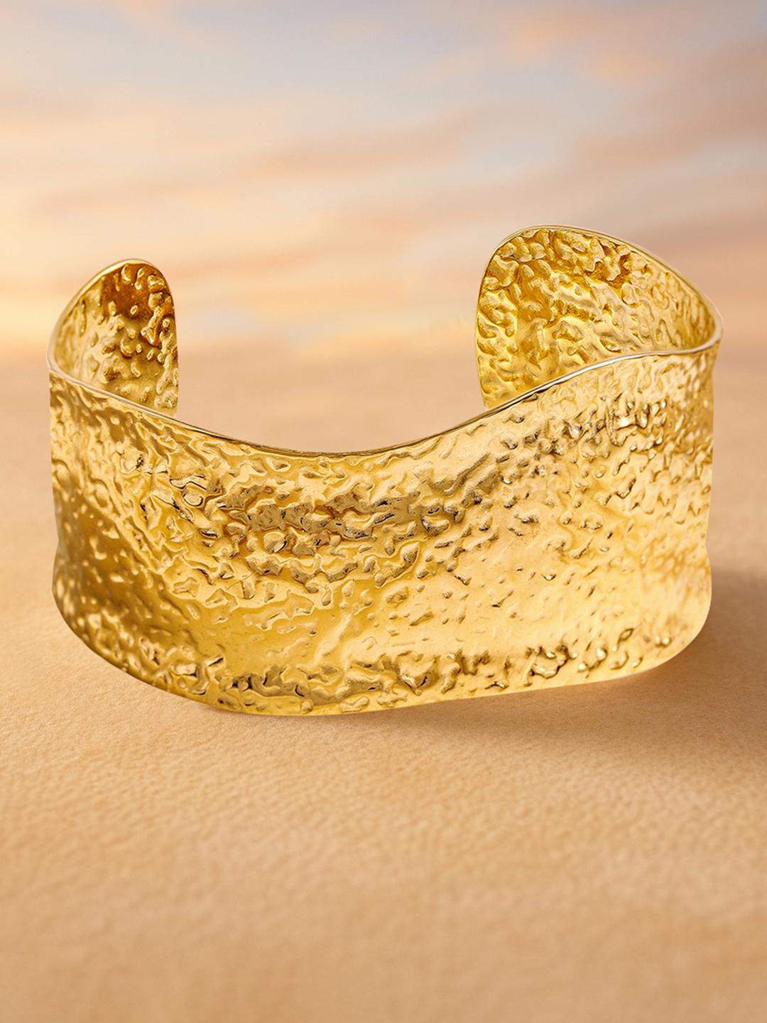 Buy Rubans Voguish 18K Gold Plated StainlessSteel TarnishFree Demi Fine ...