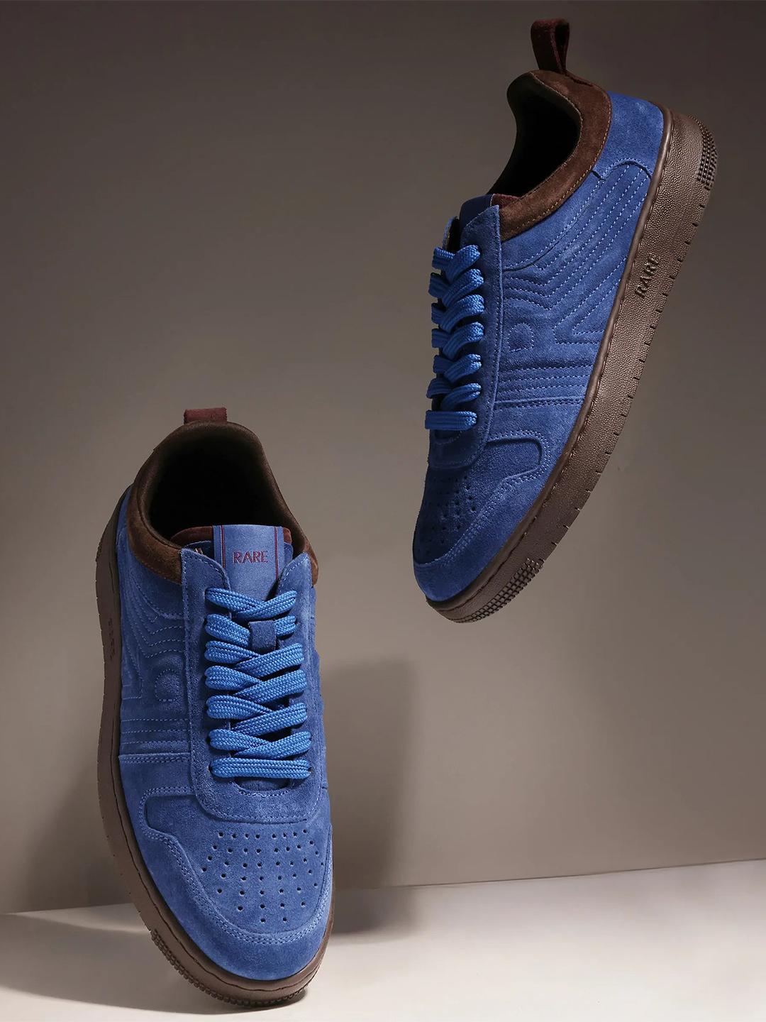 Buy RARE RABBIT Men Colourblocked Suede Sneakers - Casual Shoes for Men ...