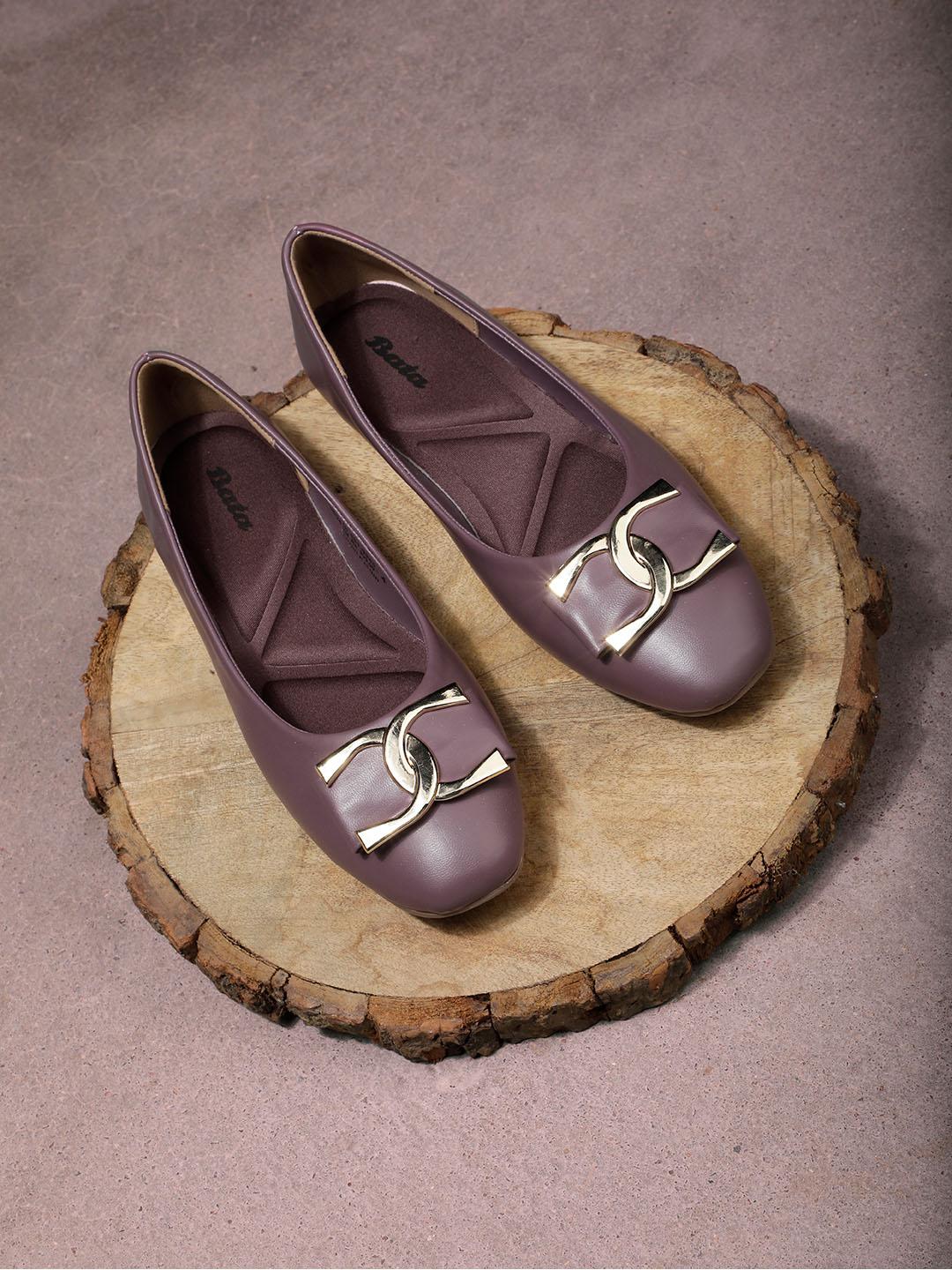 Buy Bata Women Round Toe Slip On Comfort Insole Ballerinas - Ballerinas ...
