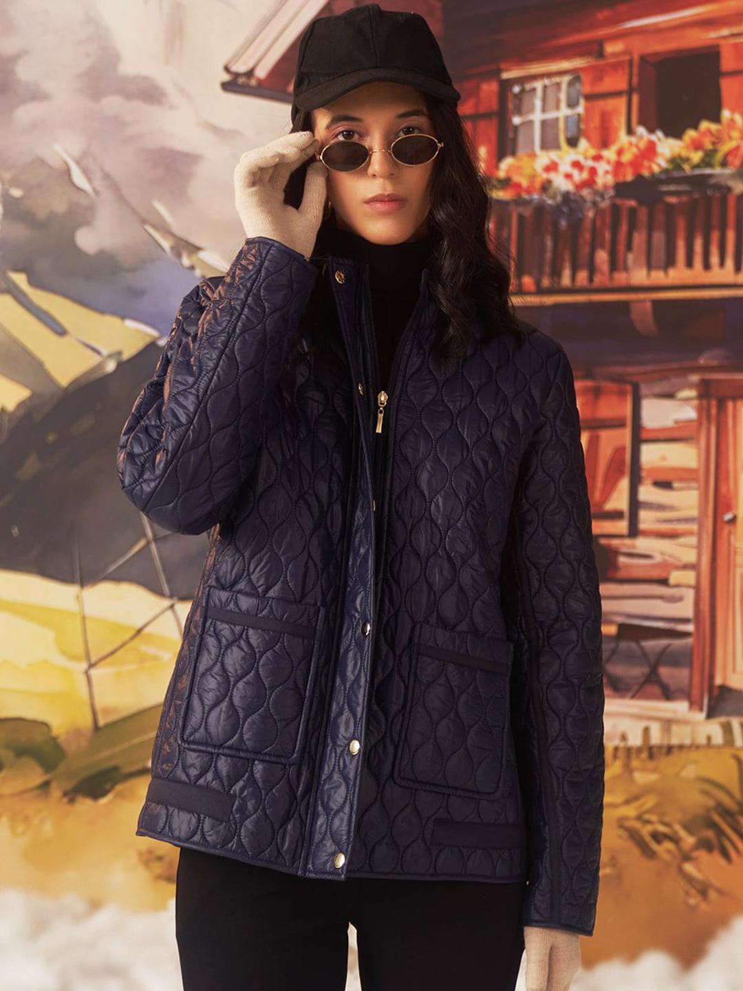 Buy Lakshita Women Acrylic Longline Bomber Jacket - Jackets for Women ...