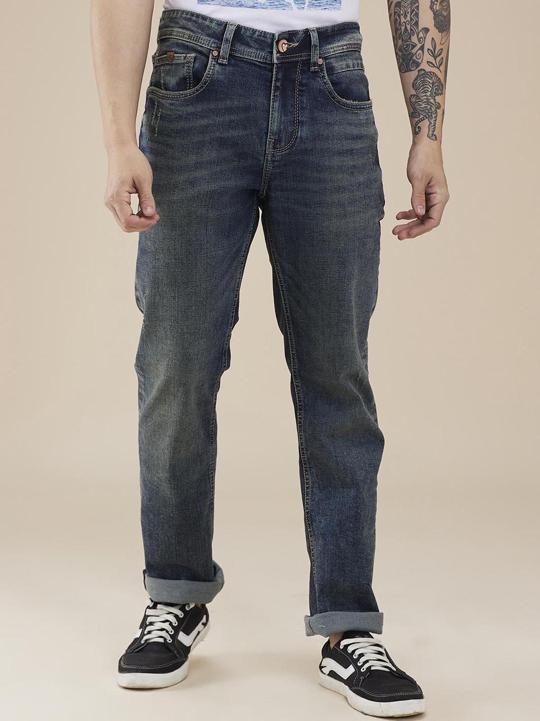 Buy Being Human Men Classic Light Fade Stretchable Mid Rise Jeans ...