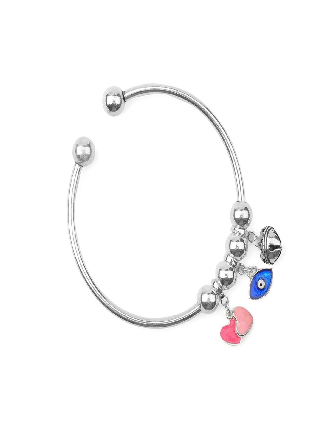 Buy Paavni Girls 925 Sterling Silver Kada Bracelet - Bracelet for Girls ...