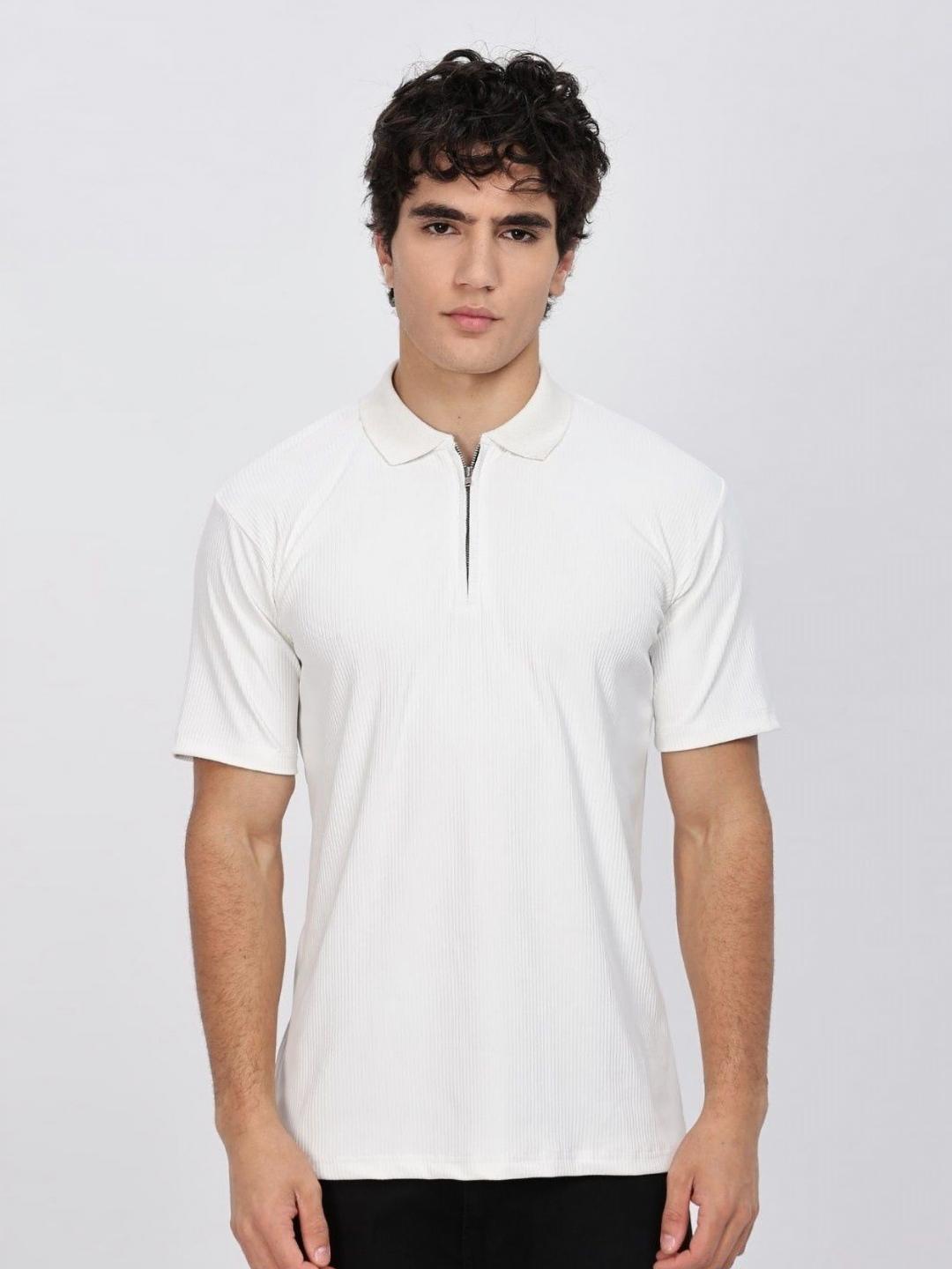 Buy TBS THE BARGAIN STREET Men Bio Finish Solid Polo Collar Cotton T ...