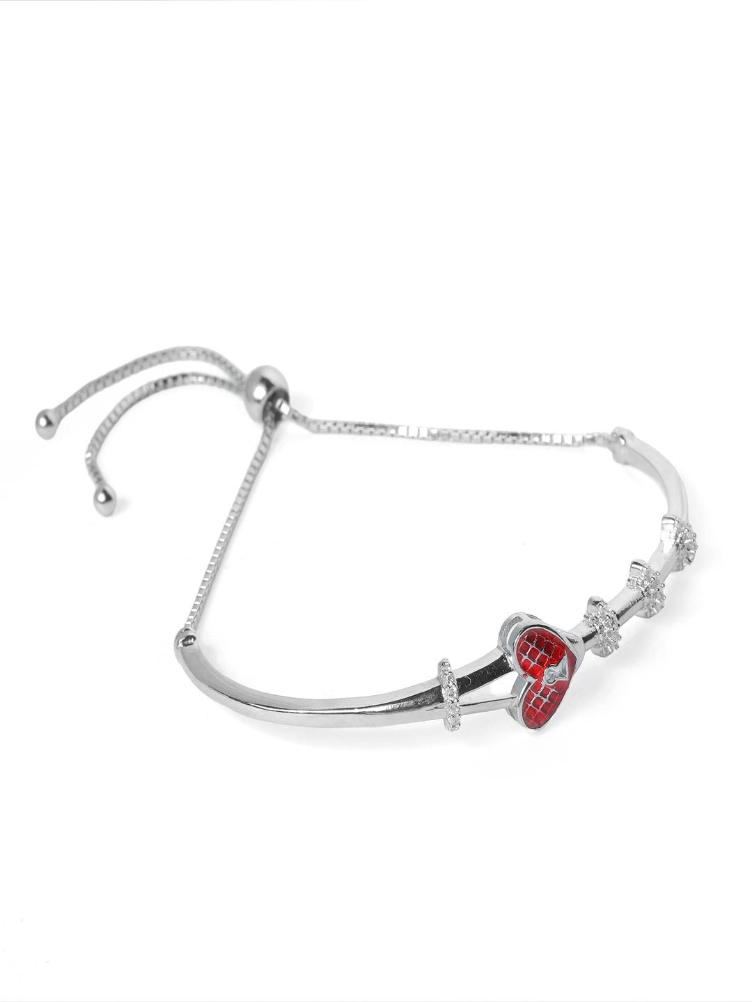 Buy Paavni Girls 925 Sterling Silver Rhodium Plated Cubic Zirconia ...