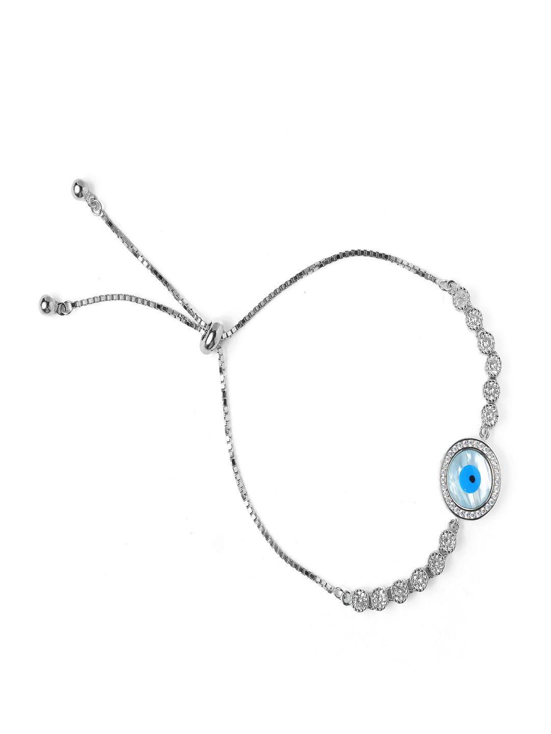 Buy Paavni Girls 925 Sterling Silver Rhodium Plated Cubic Zirconia ...