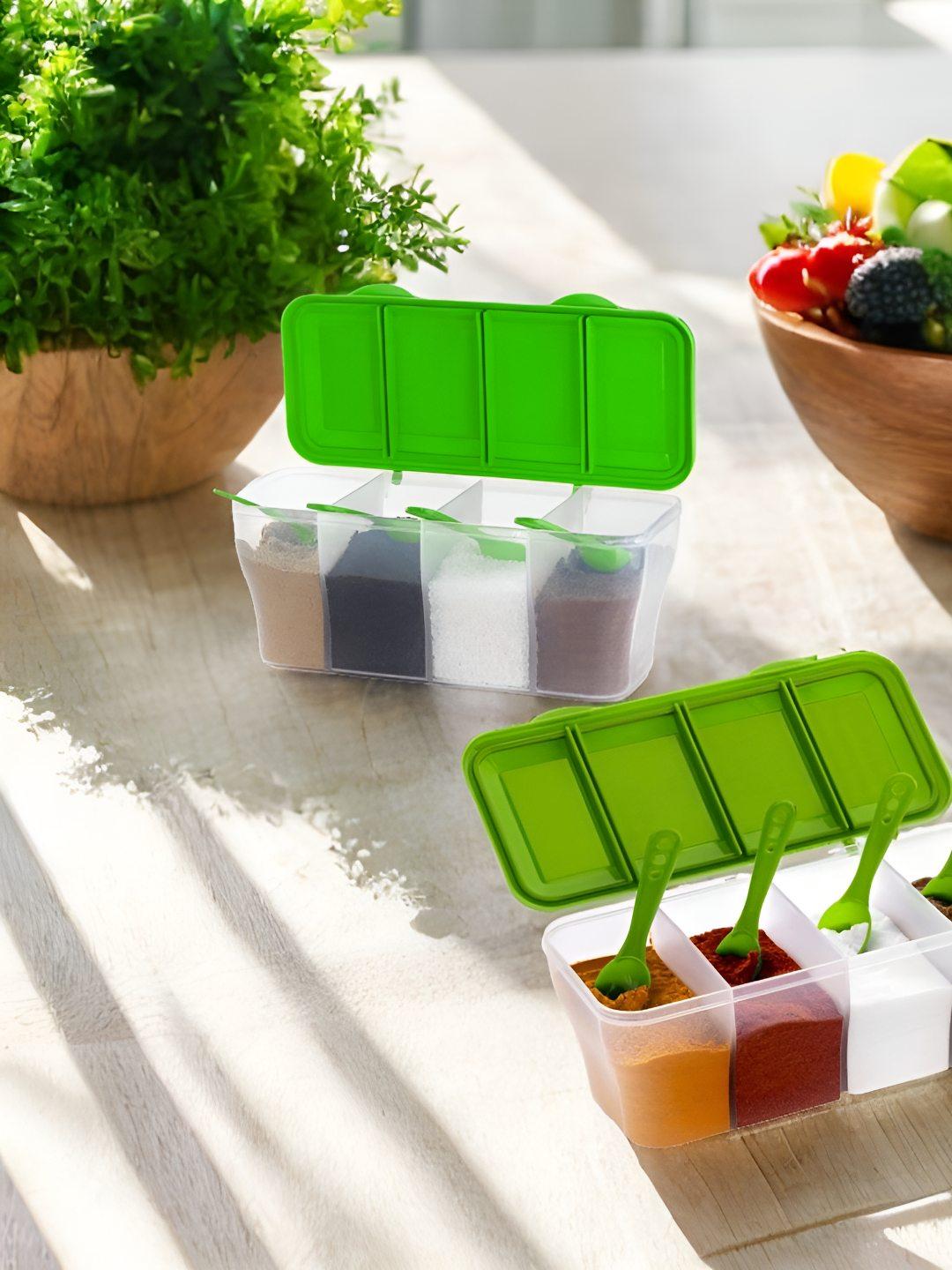 Buy Metrolife Green Plastic Easy To Clean 2 Piece Flip Top Fridge ...