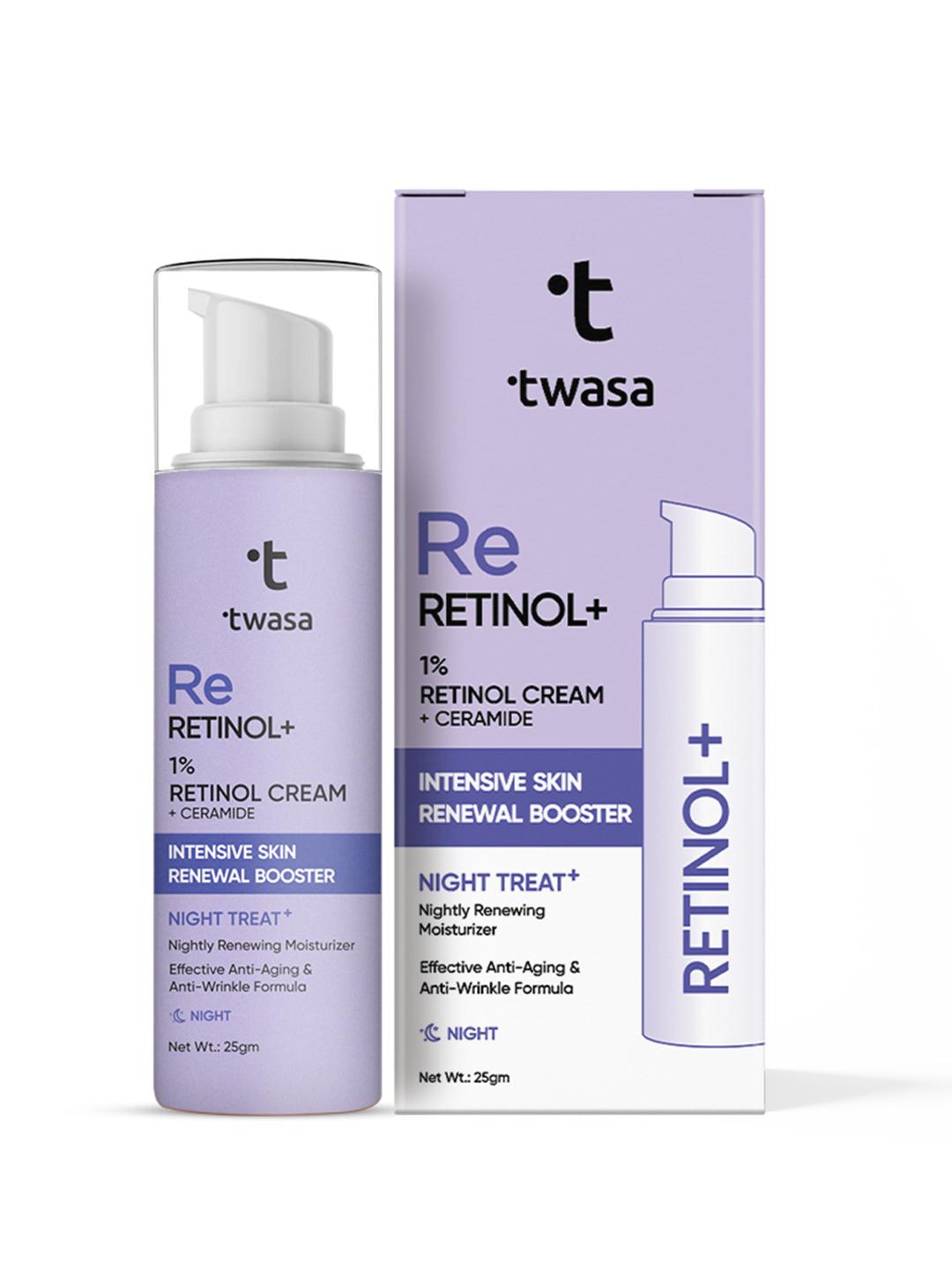Buy Twasa 1% Retinol Night Cream With Ceramide For Intensive Skin ...