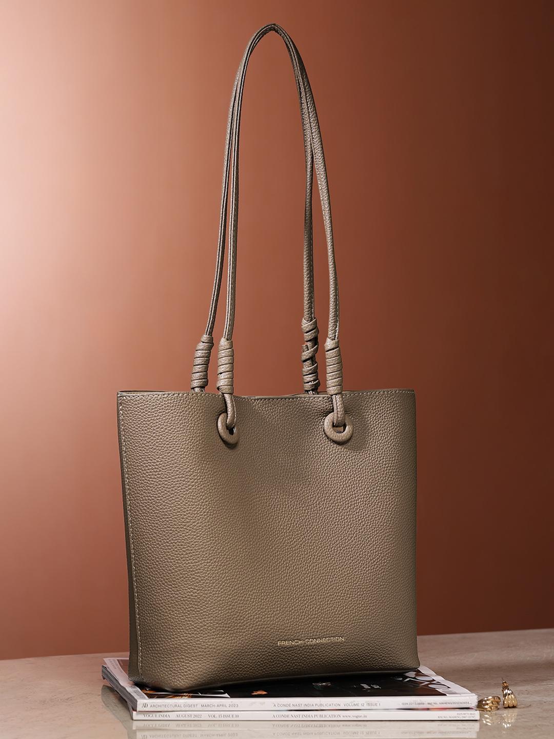 Buy French Connection Textured Structured Shoulder Bag With Pouch ...