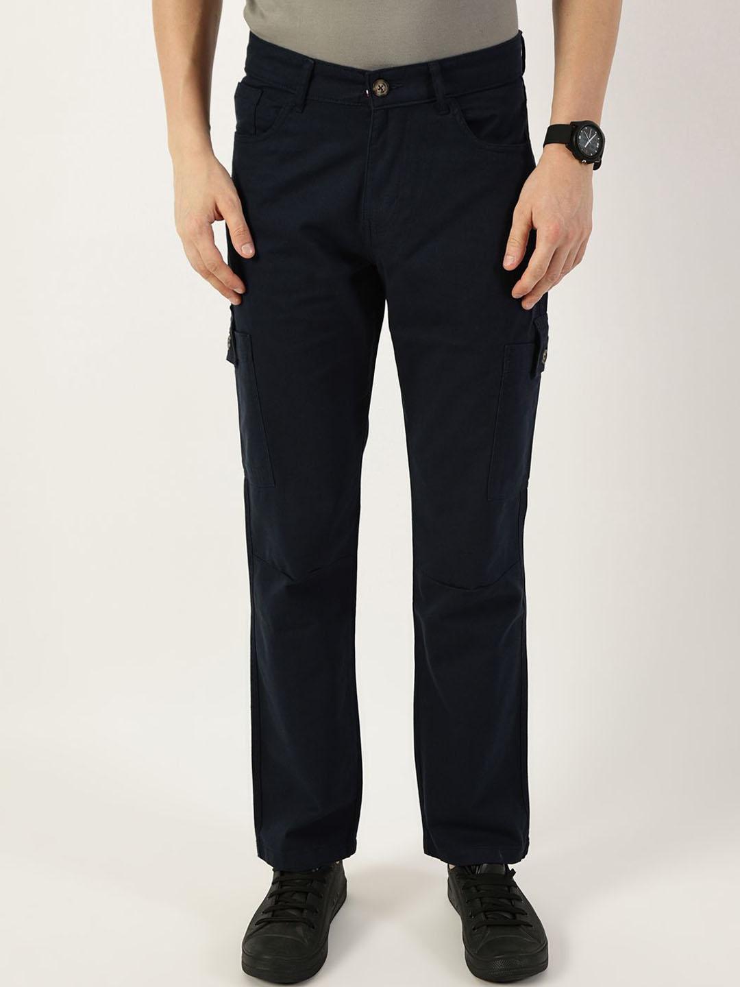 Buy Thomas Scott Men Smart Slim Fit Mid Rise Easy Wash Cargos ...