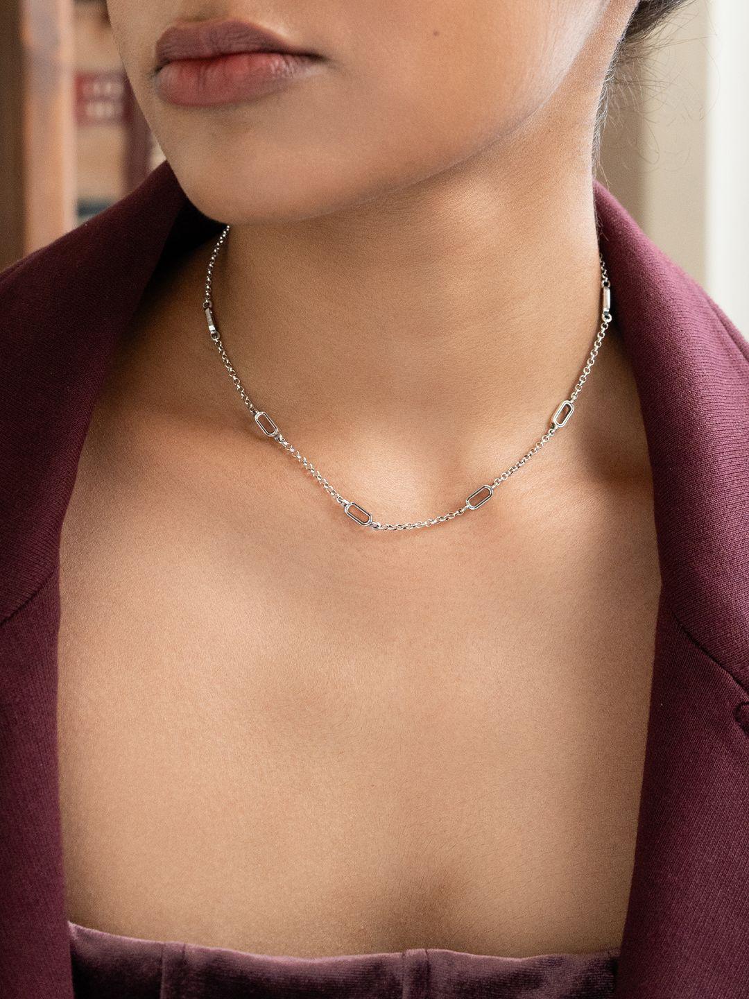 Buy SHAYA 925 Sterling Silver Muggle Chain Necklace - Necklace And ...