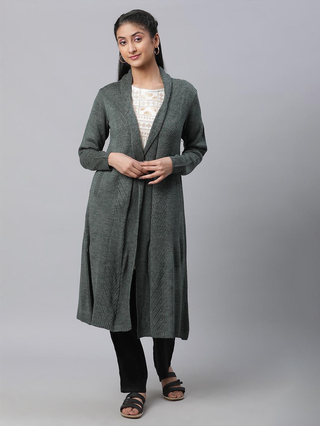 Buy AURELIA Women Longline Cardigan - Sweaters for Women 32016303 | Myntra
