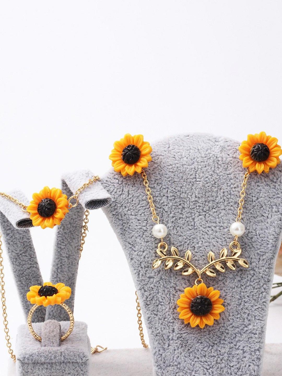 Buy DESTINY JEWELS Gold Plated Jewellery Set - Jewellery Set for Women ...